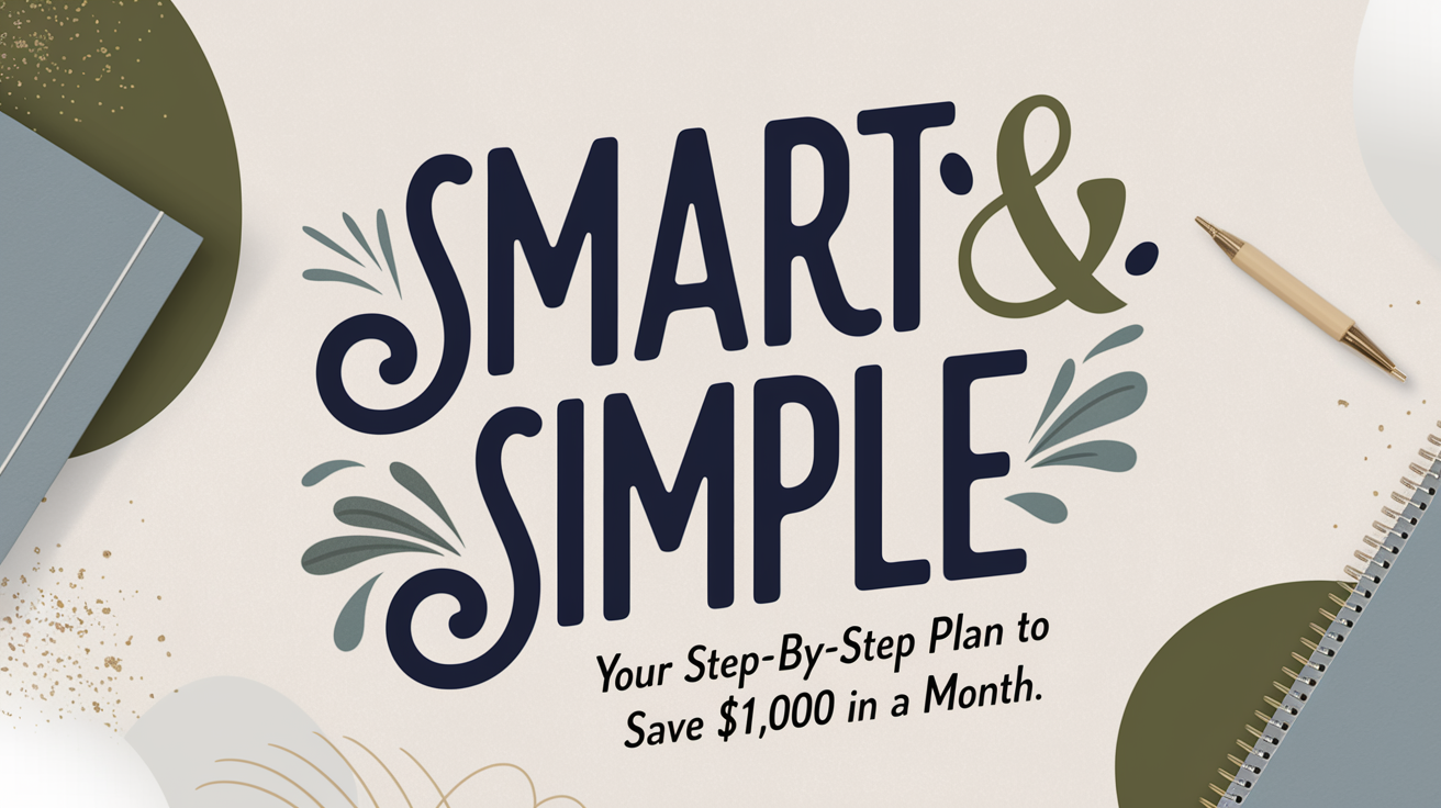 How to Save $1,000 in 30 Days: Step-by-Step - Tracker Slate